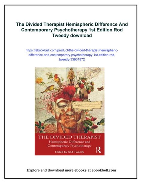 The Divided Therapist Hemispheric Difference And Contemporary Psychotherapy 1st Edition Rod