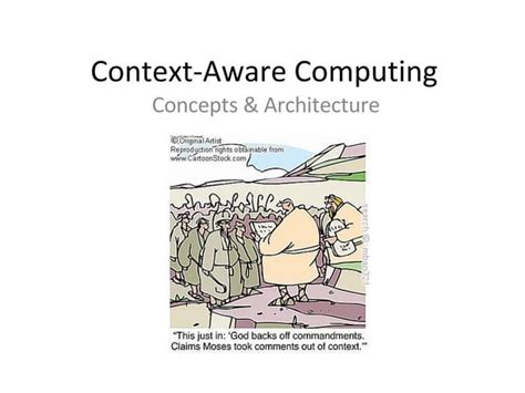 Context Aware Computing Ppt