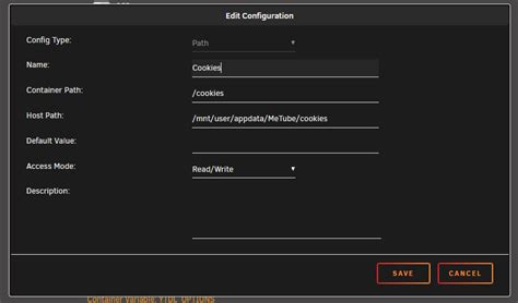 Support Metube Docker Containers Unraid