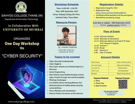 College Show Talks Cybersecurity University Mumbai Thane Cyberhygiene Awarness
