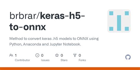 Github Brbrarkeras H5 To Onnx Method To Convert Keras H5 Models To Onnx Using Python