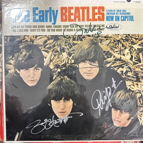 The Beatles Autographed Album All 4 Lennon Auction