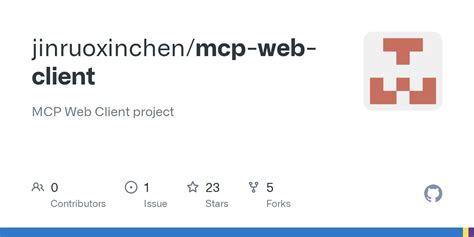 Github Jinruoxinchen Mcp Web Client Mcp Web Client Project