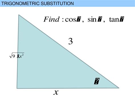 PPT Trigonometric Substitution Methods For Simplifying Radicals PowerPoint Presentation ID