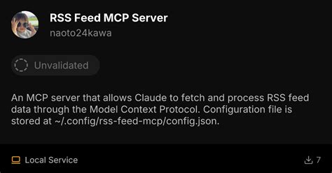 Rss Feed Mcp 服务器 Mcp Servers · Lobehub Rss Feed Mcp 服务器 Mcp Servers · Lobehub