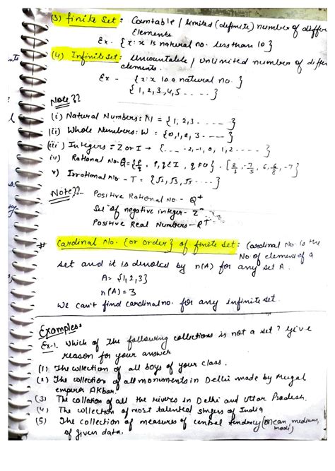 Solution Sets And Relation Class 11 Handwritten Notes Studypool