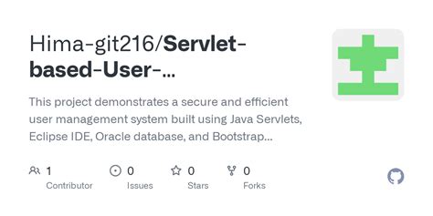 Github Hima Git216servlet Based User Management System This Project