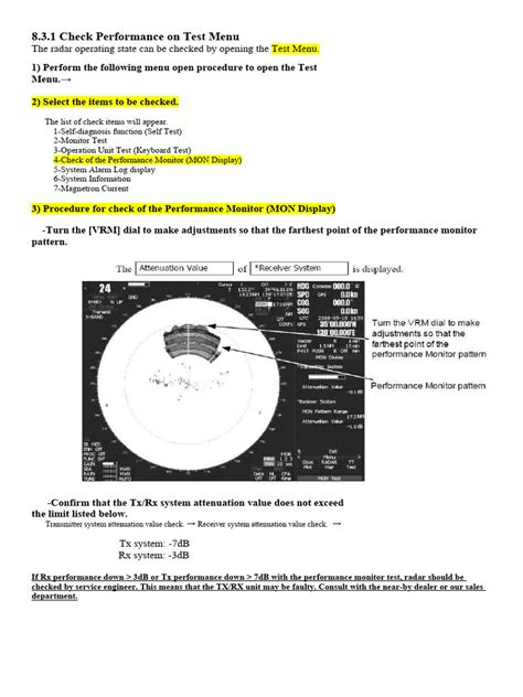 Procedures Radar Performance Test Pdf