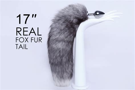 Real Fox Tail Butt Plug Fox Dildo Short Fox Tail Plug Sextoy Fox Butt
