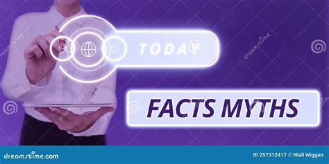 Conceptual Display Facts Myths Business Concept Work Based On
