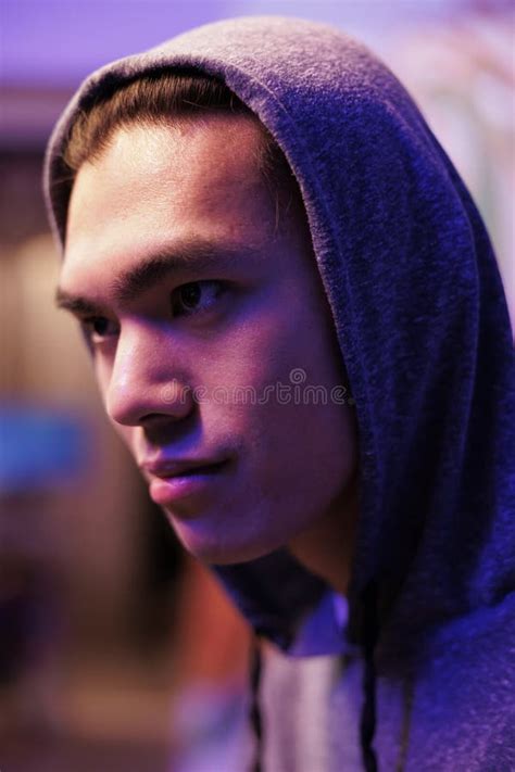 Asian Hacker In Hood Doing Cyberattack Stock Image Image Of Hacking