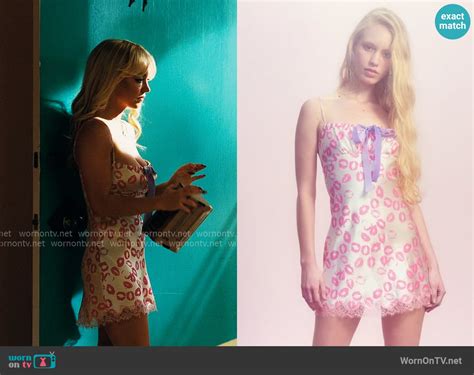 Wornontv Cassies Lips Print Slip On Euphoria Sydney Sweeney Clothes And Wardrobe From Tv