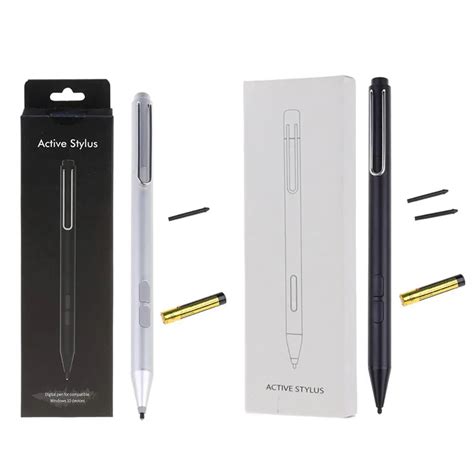 Great Solid Aluminium Stylus Pen For Microsoft Surface Pro 3 4 5 Surface Book For HP Spectre