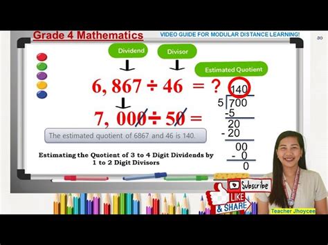 Estimating The Quotient Of 3 To 4 Digit Dividends By 1 To 2 Digit Divisors Worksheets Library