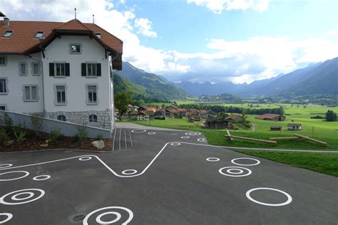 Estavannens Schoolyard By Vwa Landscape Architecture Platform Landezine
