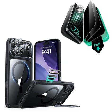 Iphone 17 Pro Bundleclear Black Caseprivacy Screen And Lens Guard Esr