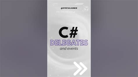 Understanding Delegates And Events In C Learn With Examples Coding