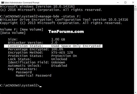 Bitlocker Status Question Windows 10 Forums