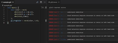 Undeclared Identifier Basic Example Issue Actarian Vscode Glsl Canvas GitHub