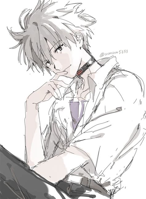 Nagisa Kaworu Neon Genesis Evangelion Drawn By Umum5353 Danbooru