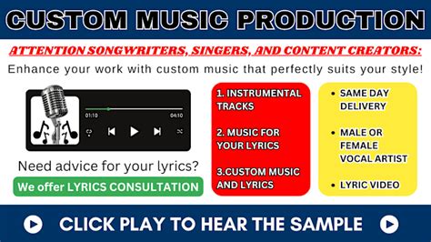 Create original music for you by Patricia_sekael | Fiverr