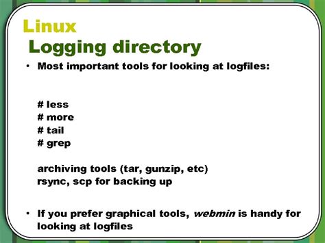 Linux Logging And Logfiles Monitoring With Swatch Sebastian