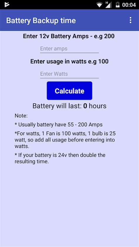 Ups Battery Backup Time Calculator Apk For Android Download