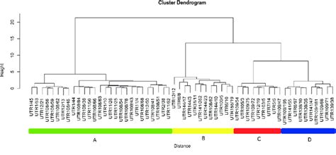 hierarchical clustering of selected ugandan tea genotypes using download scientific diagram