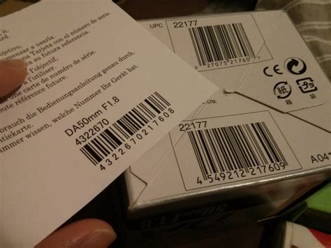 Does The Lens Serial Number Match The Upc