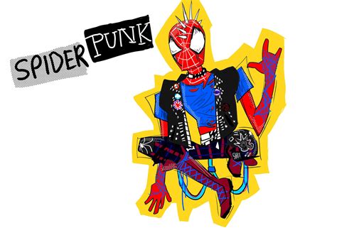 Decided To Draw Some Art Of Spider Punk Hope U Like It D Rspiderman