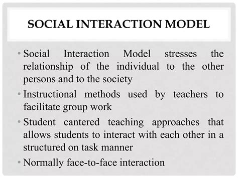Social Interaction Model Pptx