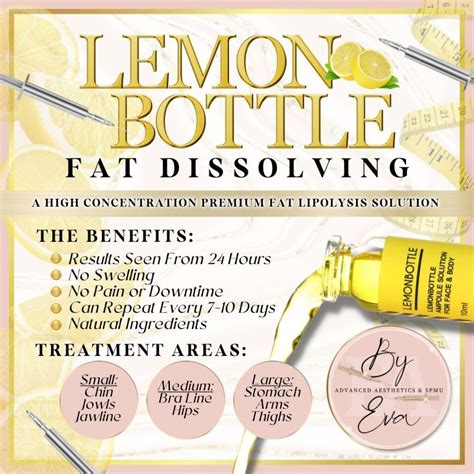 The Benefits Of Lemon Bottle Fat Dissolving By Eva