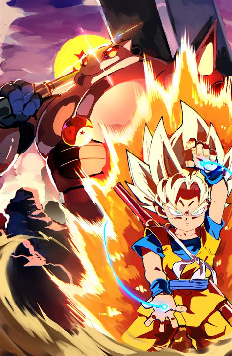 Son Goku And Tamagami Number 3 Dragon Ball And 1 More Drawn By