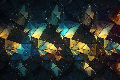 Premium Photo A Mesmerizing Array Of Geometric Shapes Arranged In A Repeating Pattern That