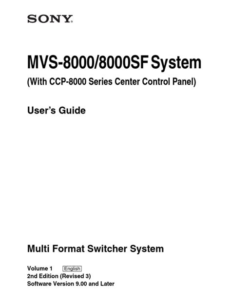 Mvs 8000 Users Guide Pdf Computer File Menu Computing