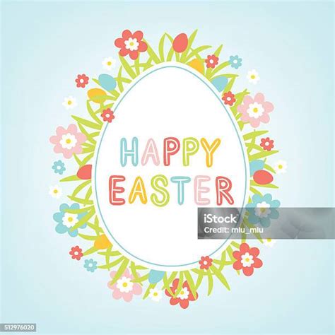 축하글 카드 부활제 알류 잔디 꽃 관용구가 행복함 부활제 3월에 대한 스톡 벡터 아트 및 기타 이미지 3월 4월 고풍스런 Istock