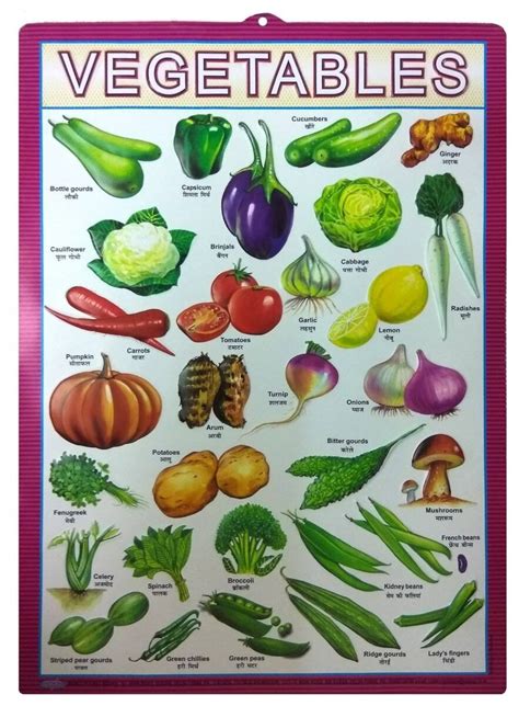 Vegetable Chart Project At Jay Estes Blog
