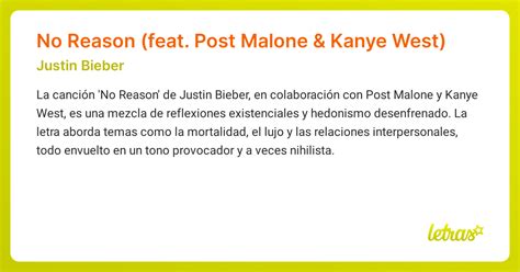 Significado De La Canción No Reason Feat Post Malone And Kanye West