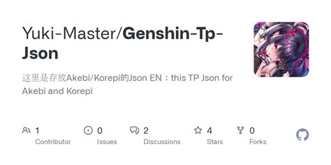 Github Yuki Mastergenshin Tp Json 这里是存放akebikorepi的json En：this Tp Json For Akebi And Korepi