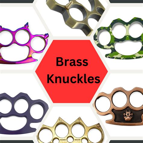 Brass Knuckle Dusters Anytime Blades