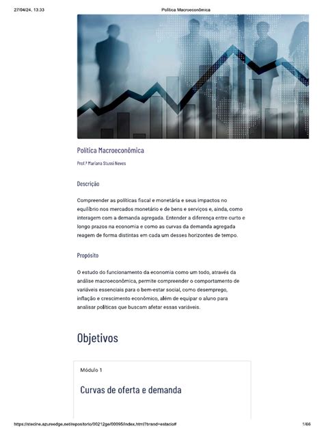 Política Macroeconômica Pdf