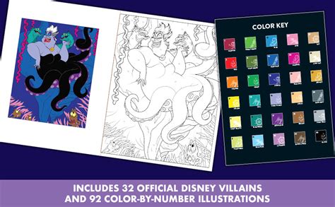 Disney Villains Color By Number 9781667200576 Editors Of Thunder Bay Press Books