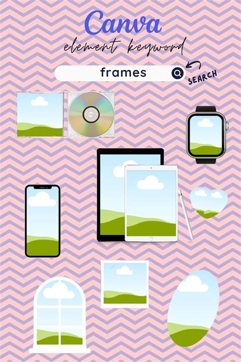 Canva Frames Template Grunge Ink Rectangle Border Frames 12 Canva