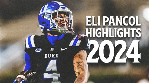Eli Pancol 2024 Duke Highlights Youtube