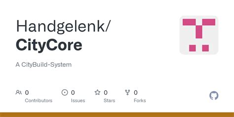 Github Handgelenkcitycore A Citybuild System