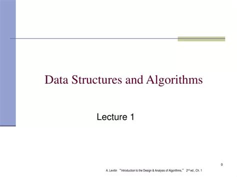 Ppt Data Structures And Algorithms Course Overview And Objectives
