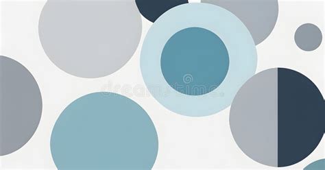 Minimalist Composition Of Overlapping Geometric Shapes In Pastel Hues Stock Illustration