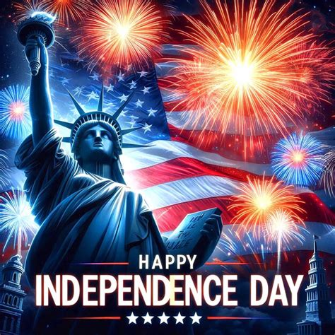 United States Independence Day Celebration Background Premium Ai