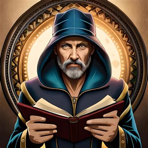 Premium AI Image | A wise old wizard conjuring spells in a hidden ...
