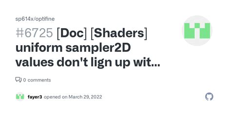 Doc Shaders Uniform Sampler2d Values Dont Lign Up With Code Since